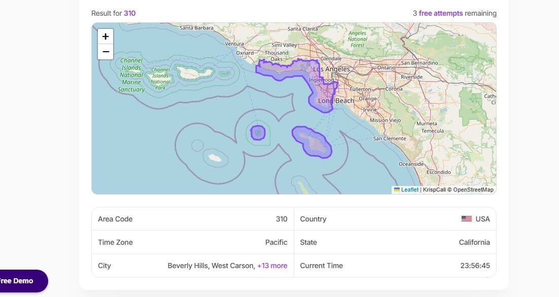 Guía para la búsqueda de códigos de área de números de teléfono