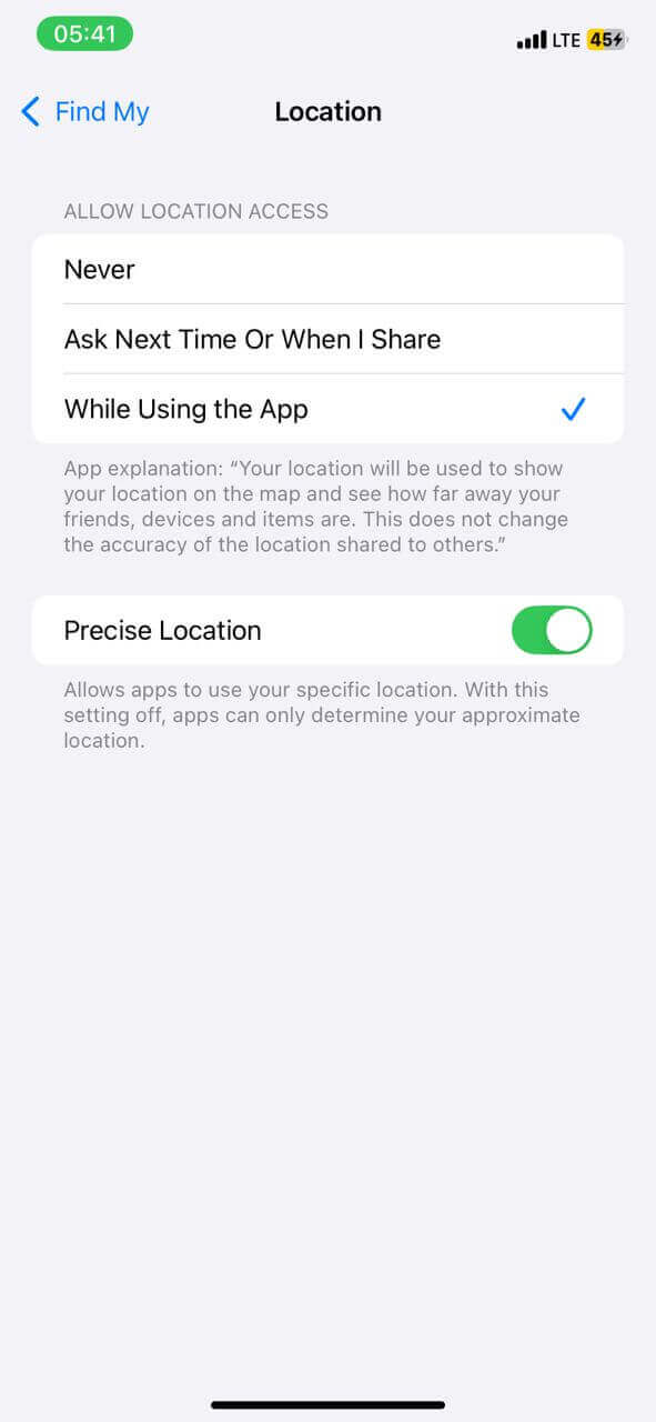 No Location Found vs Location Not Available in Find My